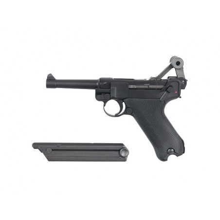 WE Luger P08 (black, 4 inch), Airsoft gun