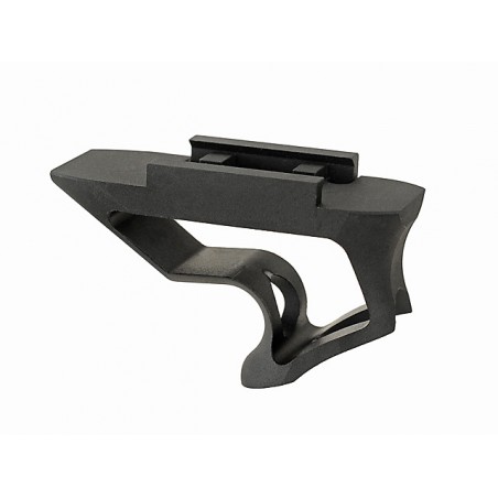 SHORT ANGLED GRIP FOR PICATINNY RAIL - BLACK