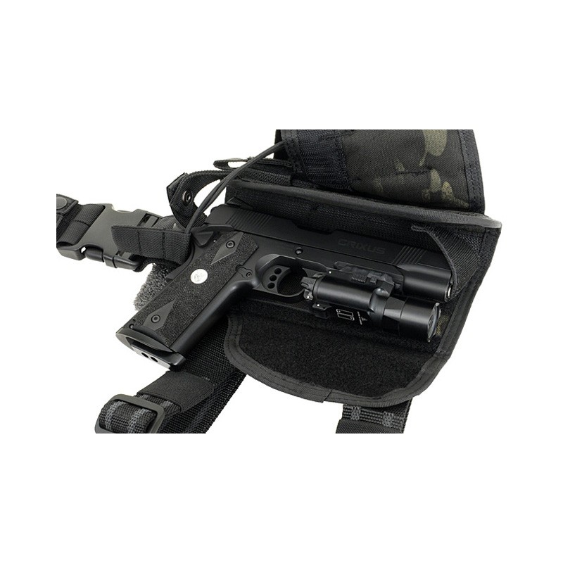2-WAYS CARRYING TYPE TACTICAL DROP LEG HOLSTER - Multicam
