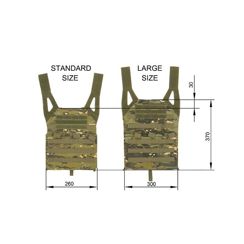JUMP PLATE CARRIER V2 (SIZE LARGE) - MULTICAM