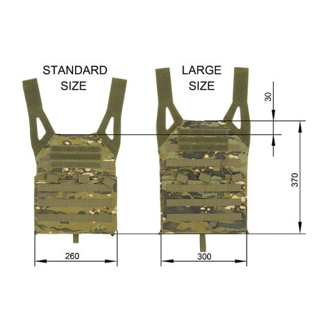 JUMP PLATE CARRIER V2 (SIZE LARGE) - MultiBlack