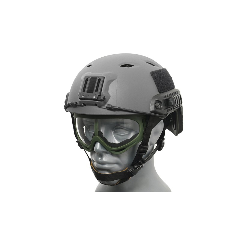 AIRSOFT TACTICAL GOGGLE V2 - OD/CLEAR [PJ]