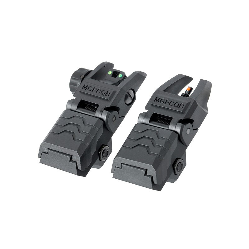 ARMOR BACKUP SIGHT SET - BLACK [MGPCQB]