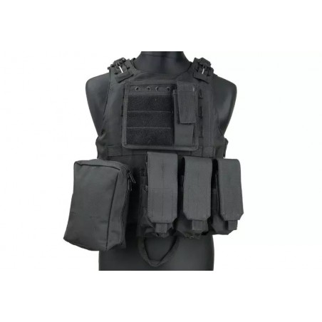 LIGHTWEIGHT AAV FSBE ASSAULT VEST SYSTEM - BLACK