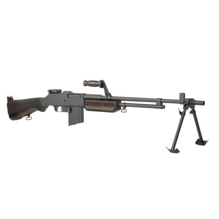 M1918 BAR LIGHT MACHINE GUN REPLICA - REAL WOOD [S&T]