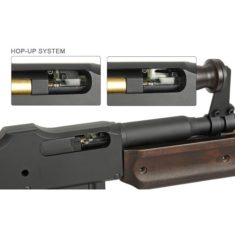 M1918 BAR LIGHT MACHINE GUN REPLICA - REAL WOOD [S&T]