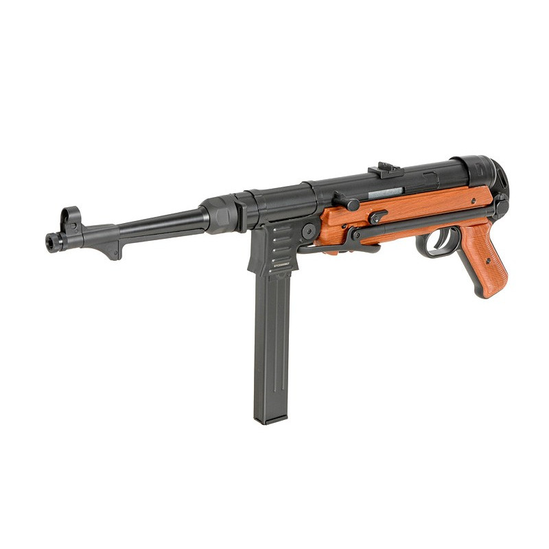 MP40 FULL METAL AEG SUBMACHINE GUN REPLICA - BROWN [AGM]