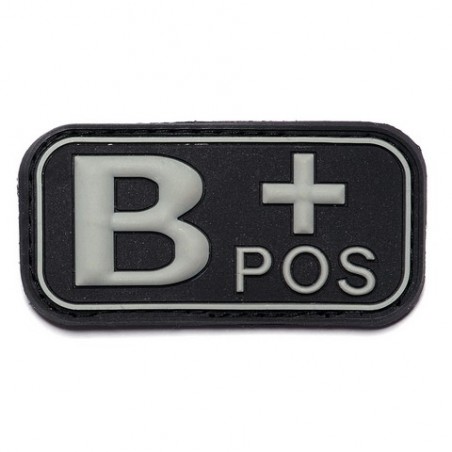 Patch 3D PVC blood type B positive